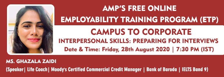 AMP’s Free Online Employability Training Program (ETP)
